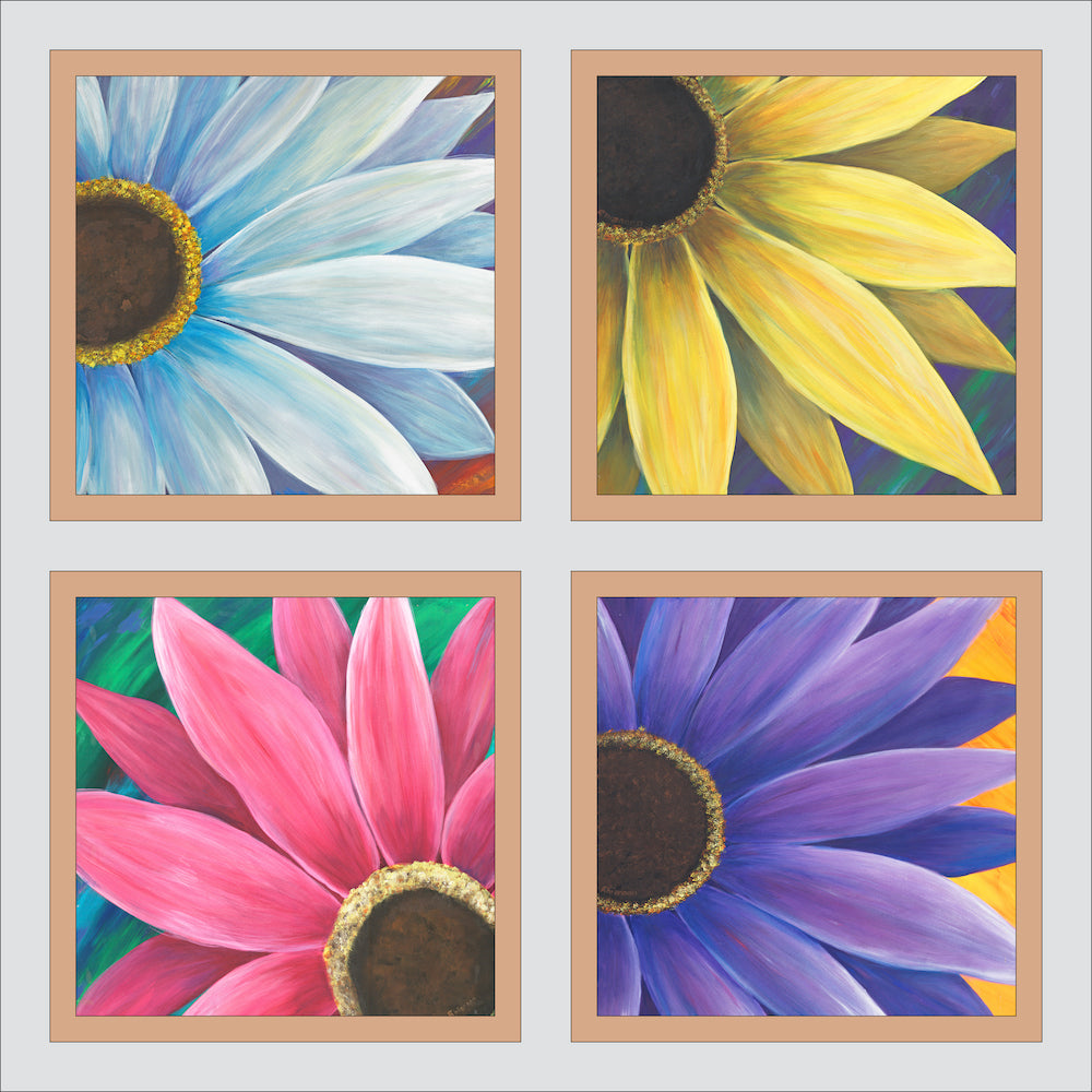 Four Daisies (polyptych) – ArtLifting