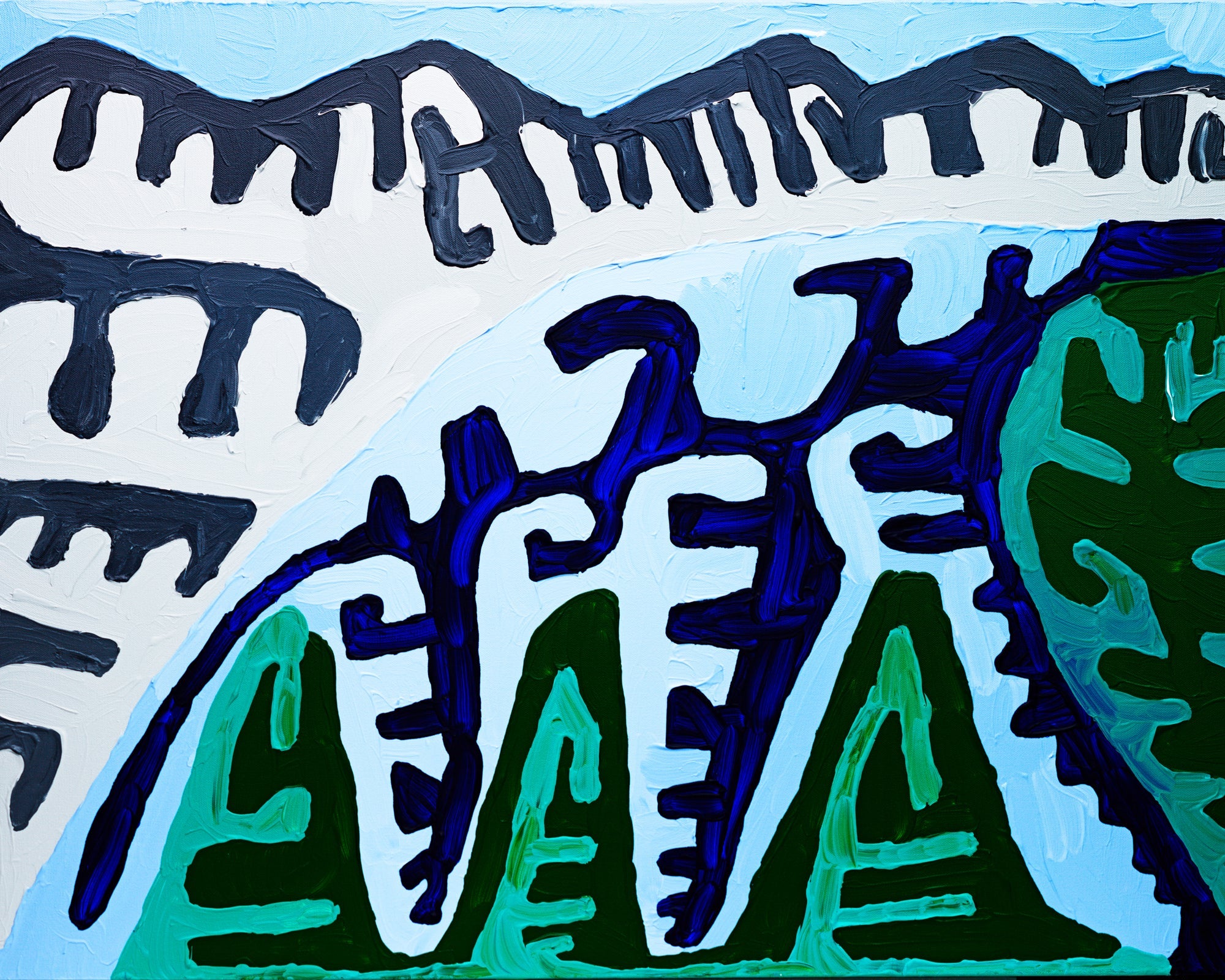 Mountains and Evergreens and Water – ArtLifting