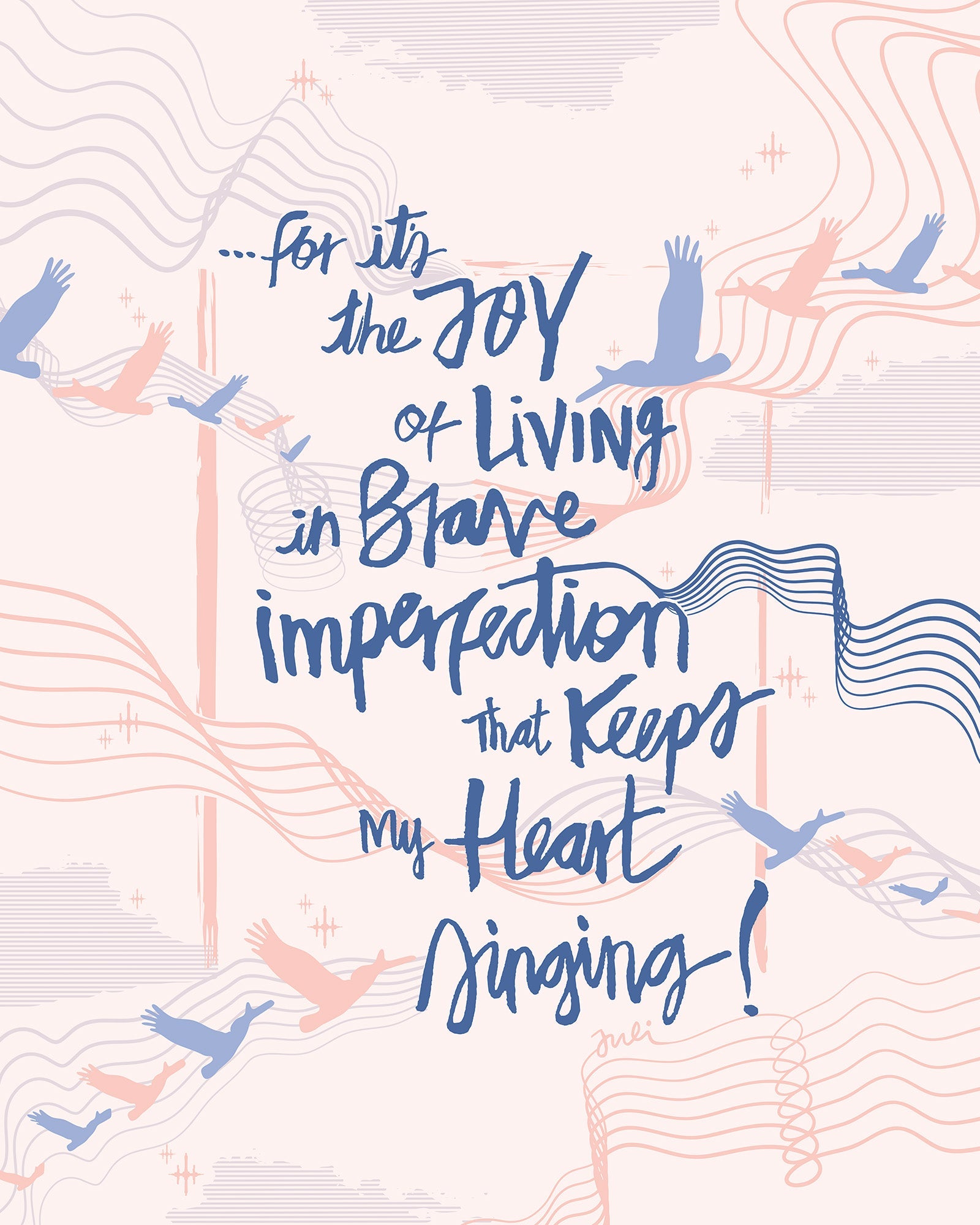 Imperfect Joy (Midnight Blue) – ArtLifting