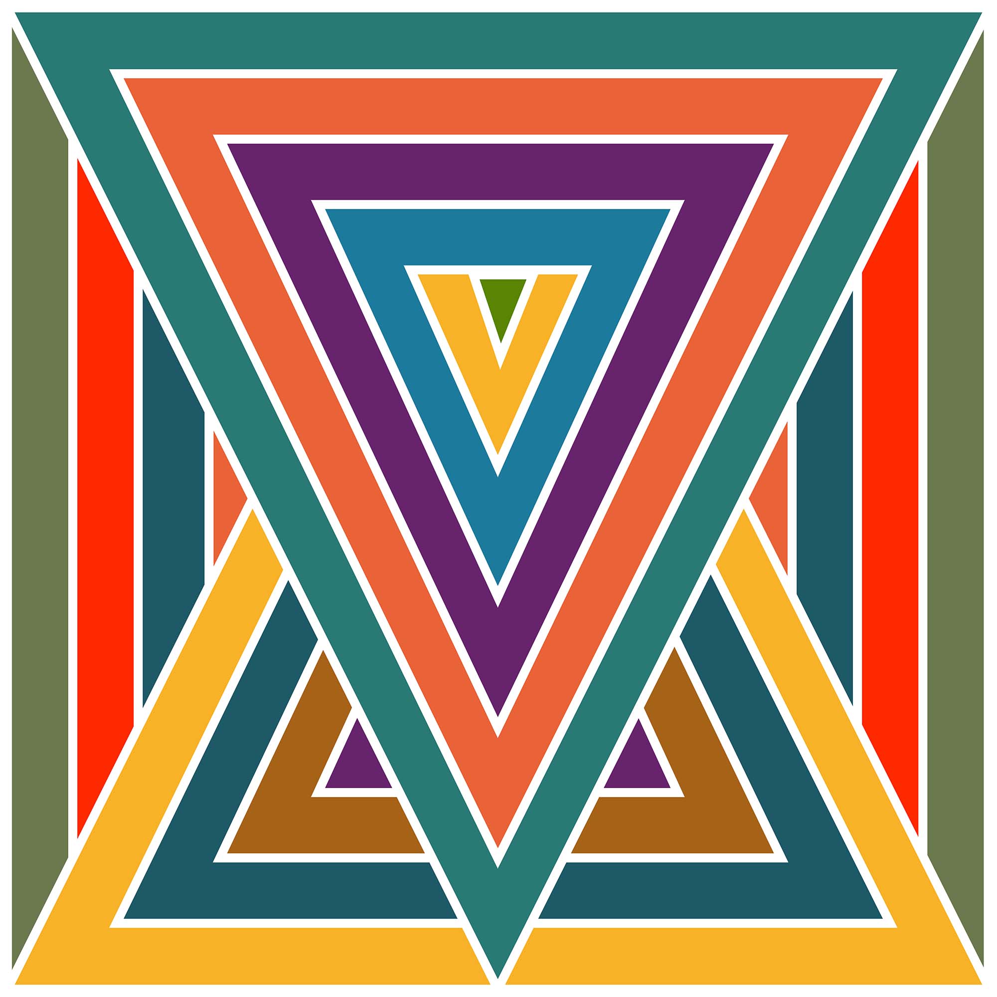 frank stella triangle