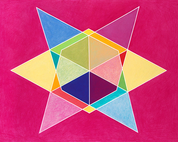 Sacred Geometry Fuchsia – ArtLifting