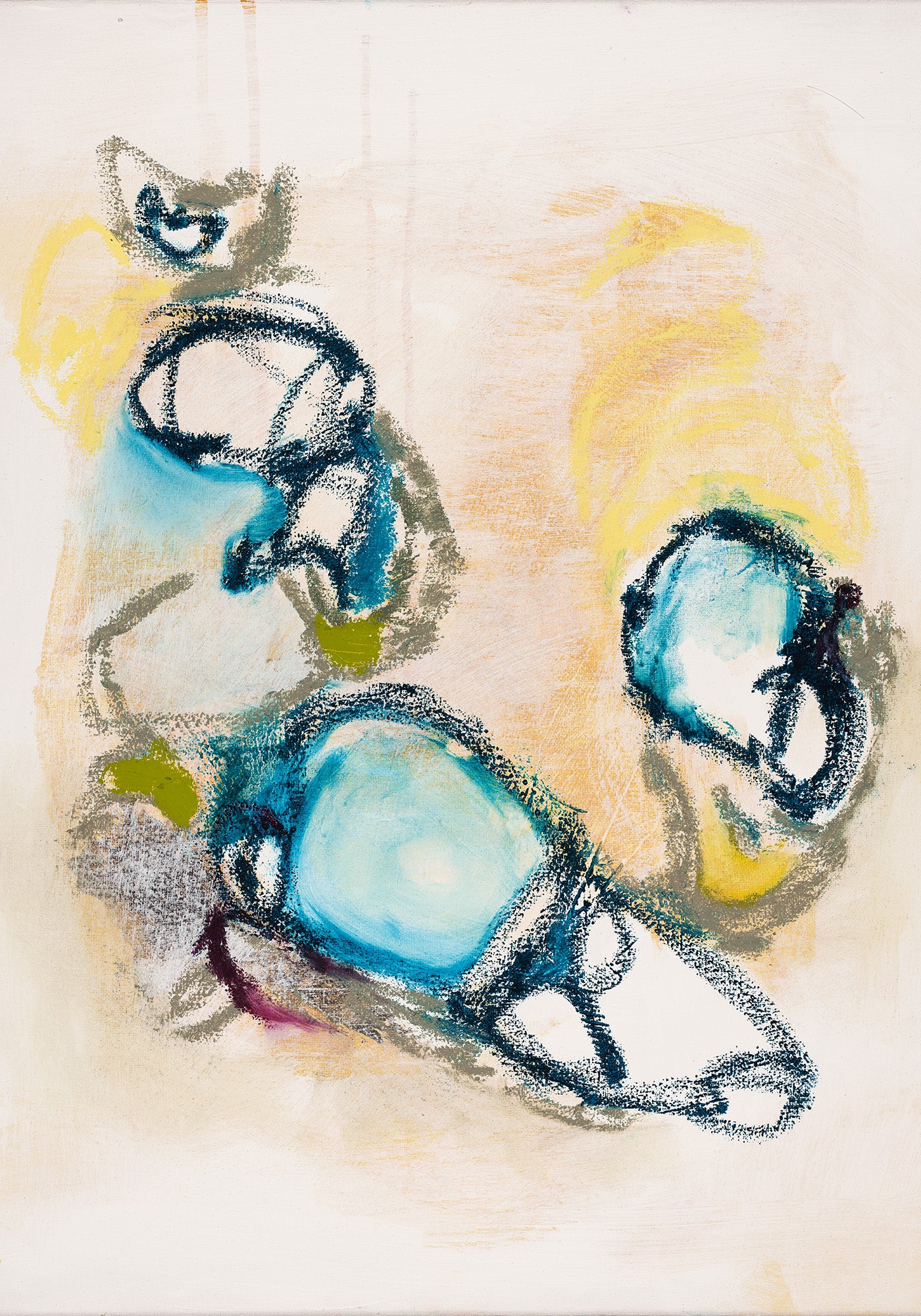 Blue Marks on Canvas 1 – ArtLifting