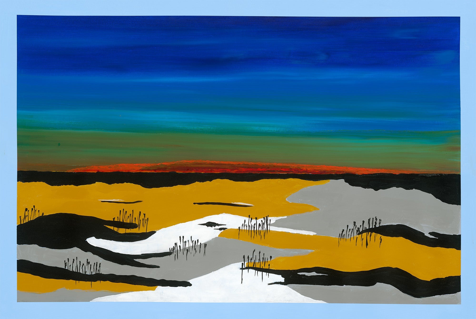 The Sunset at the Reed Fields – ArtLifting