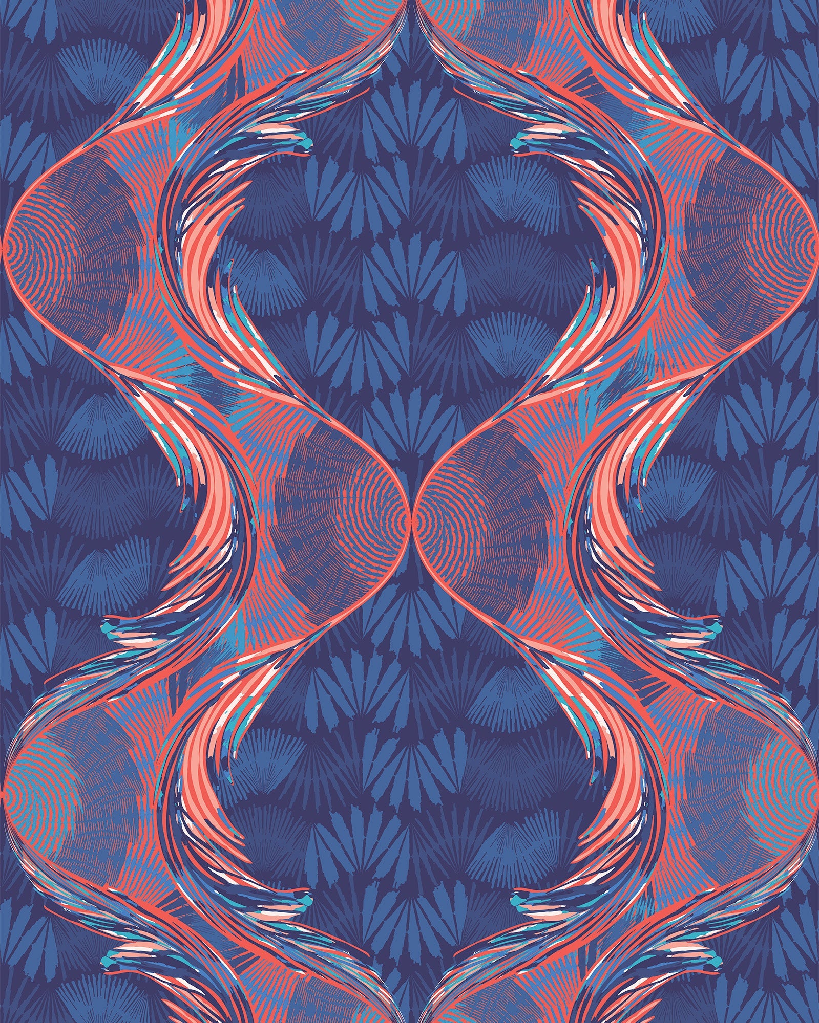 Radiant Echoes (Midnight Blue) – ArtLifting