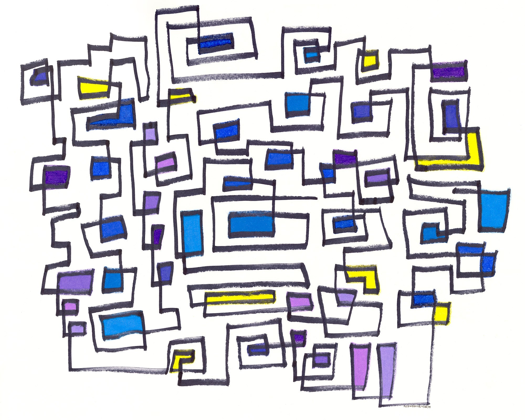 Continuous Line and Color 2 – ArtLifting