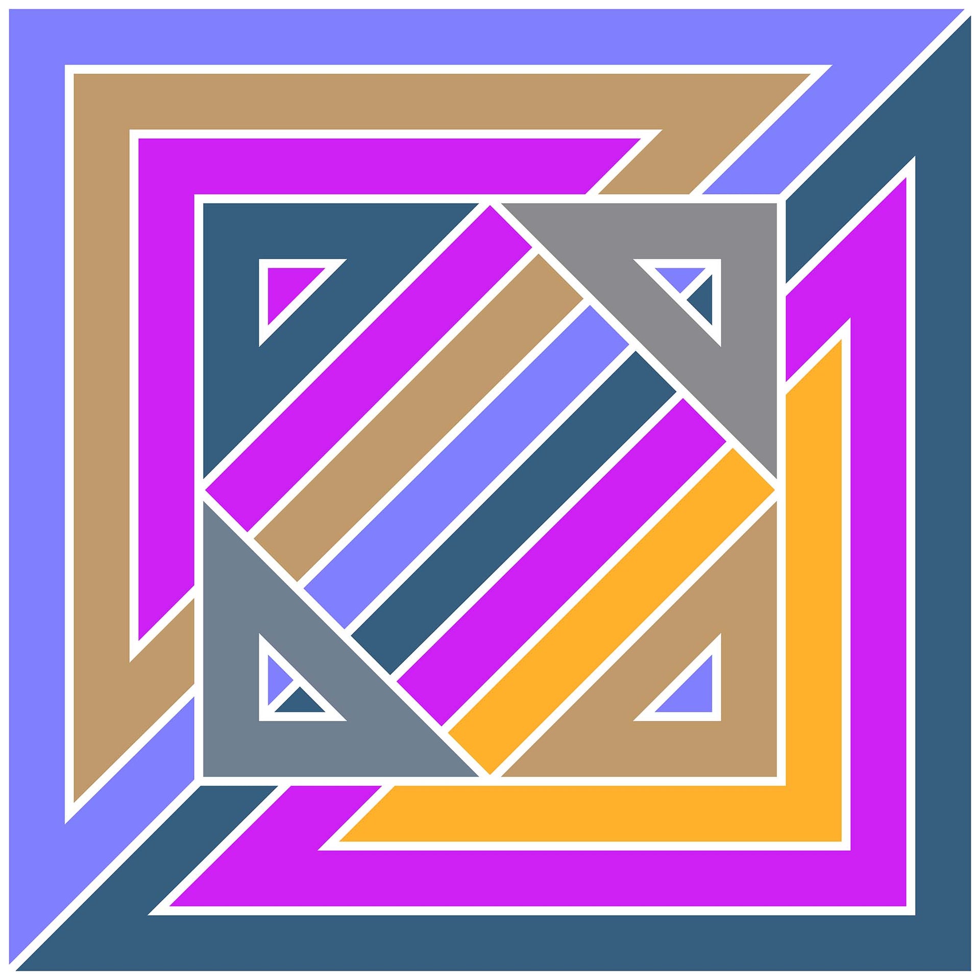 frank stella triangle